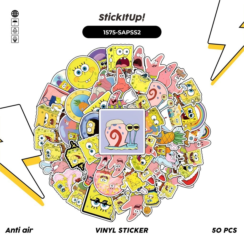 HP COD COD COD COD 100 Pcs Spongebob and Patrick Spongebob Sticker Pack ...