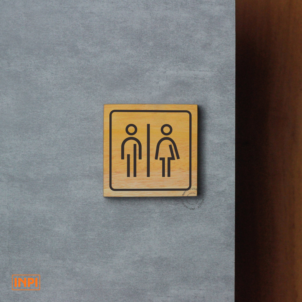 Toilet sign system - toilet door sign - toilet Umum signage - wall sign ...