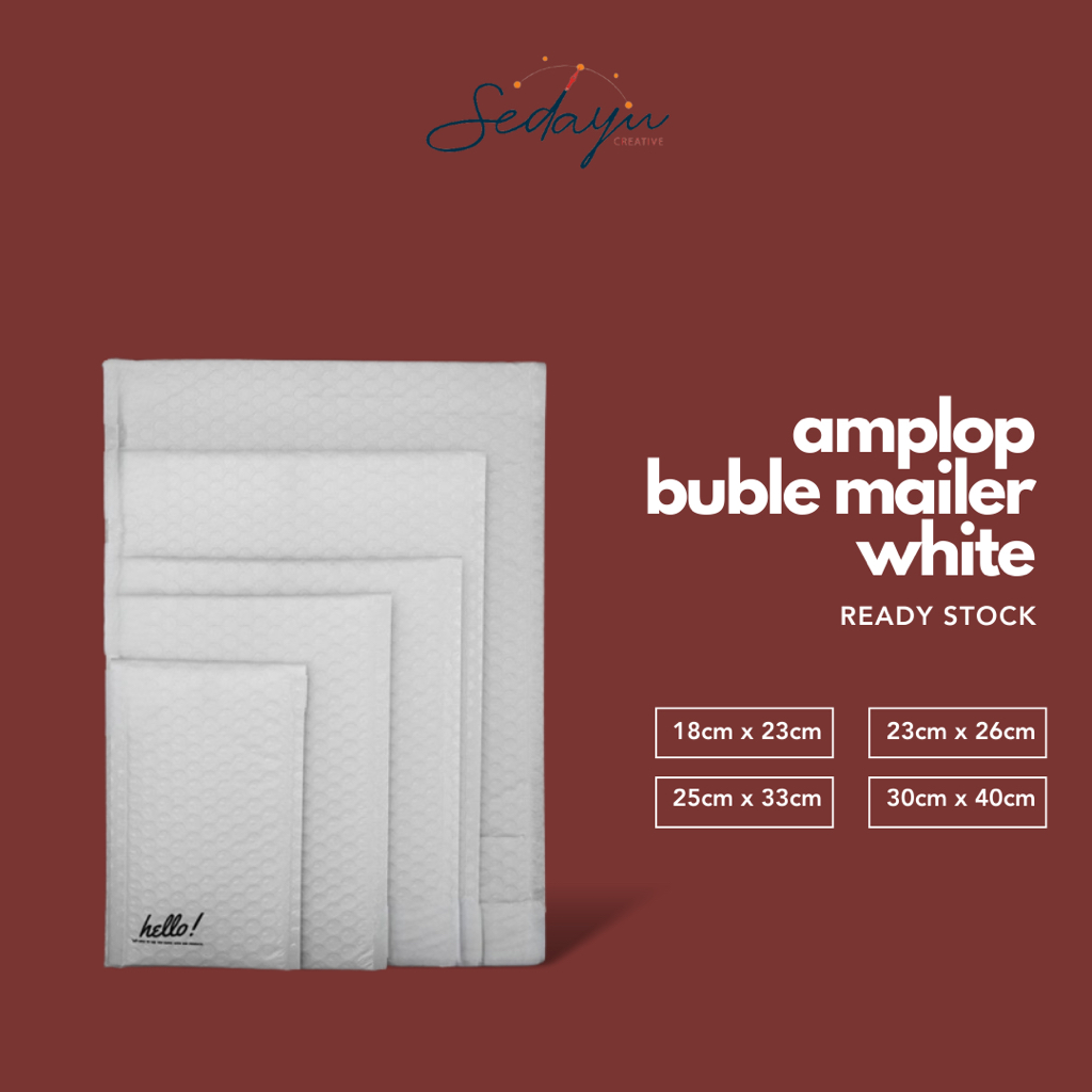PUTIH Mailer Bubble Envelope | Bubble Wrap Envelope | Bubble Packaging ...