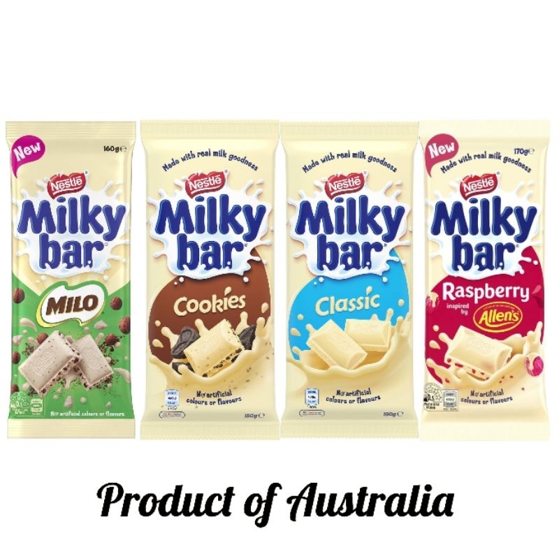 Nestle Australia Milkybar 180g Block/Nestle Chocolate/Nestle Chocolate ...