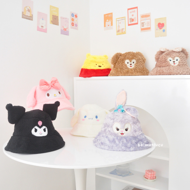 Character Hat | Bucket Hat Kuromi My Melody Cinnamoroll LinaBell Stella ...