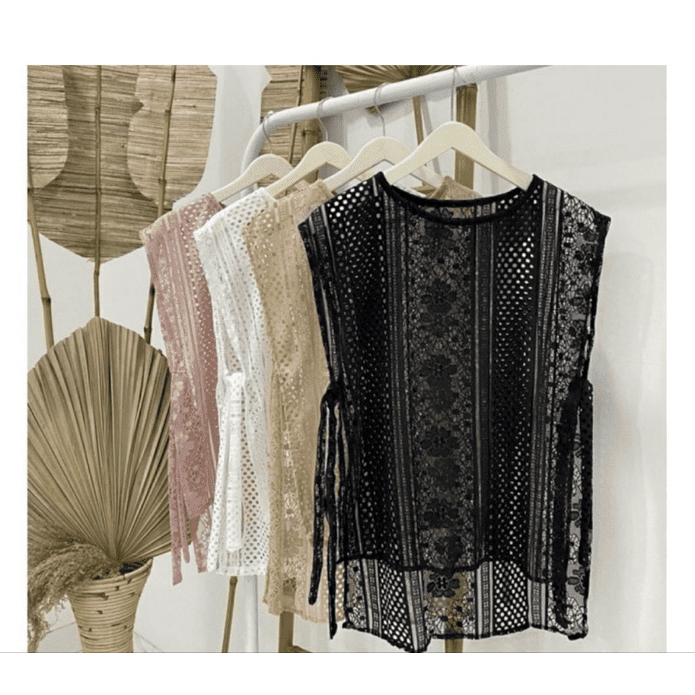 Premium STRAP BURKAT VEST / STRAP BROKEN VEST / WOMEN'S LACE BROKEN ...
