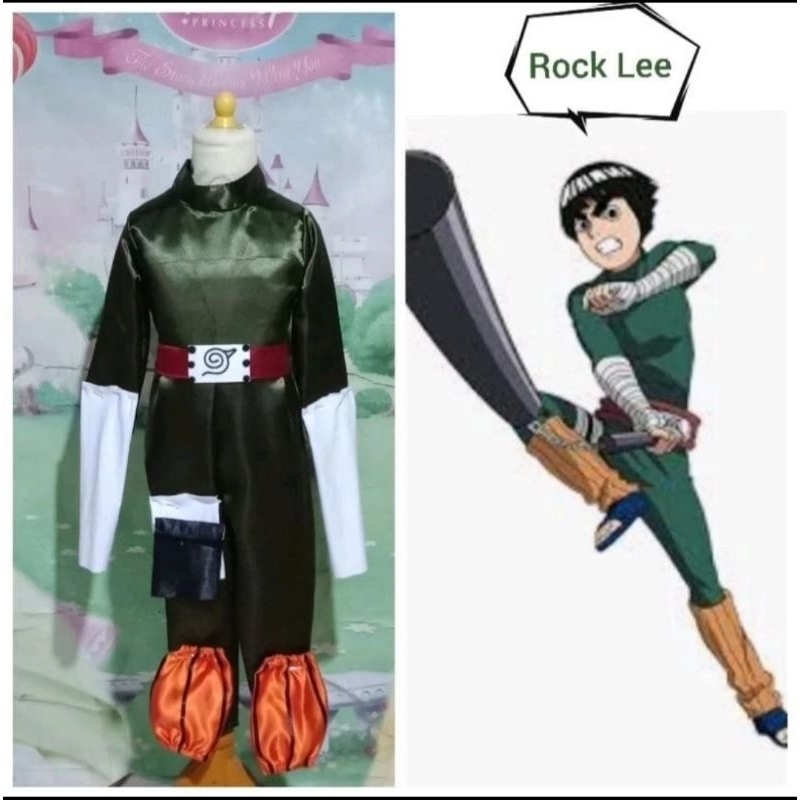 Japanese Anime Character Cosplay Costume Rock Lee Naruto The Movie ...