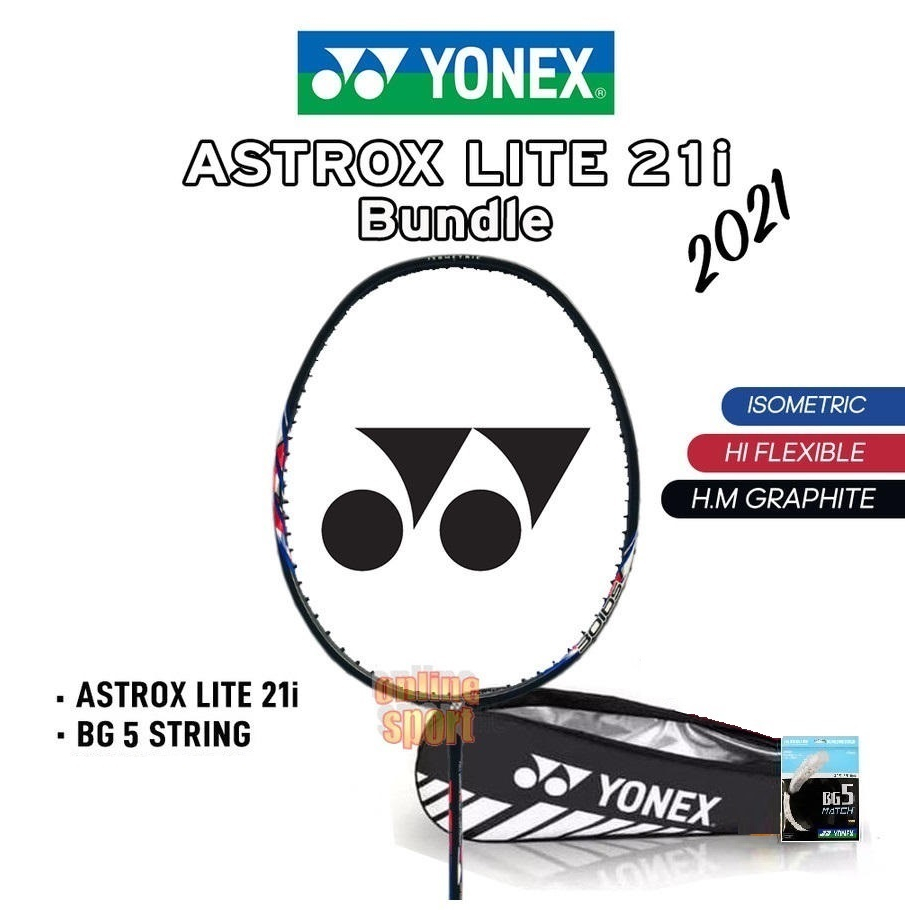 Yonex Astrox Lite 21i / 27i Badminton Racket (Free : Bag+Senar) | Shopee Singapore