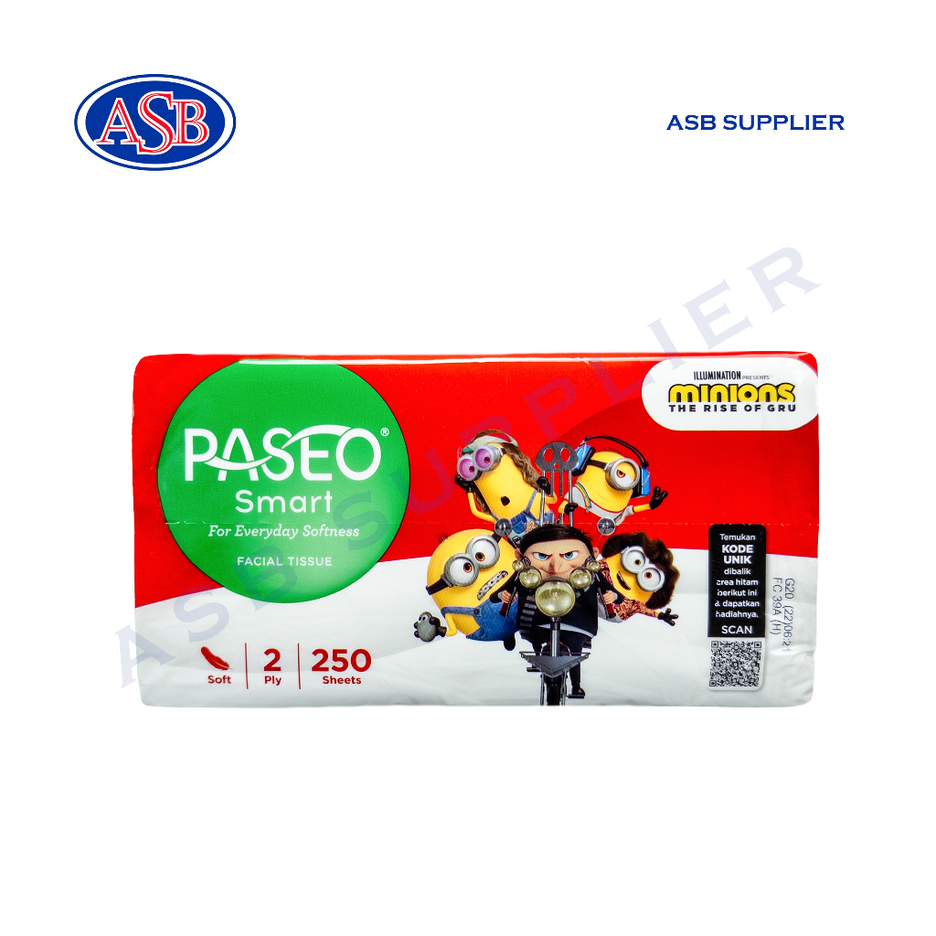 Tissue/tissue PASEO SMART Facial 2ply (250 Sheets) | Shopee Singapore