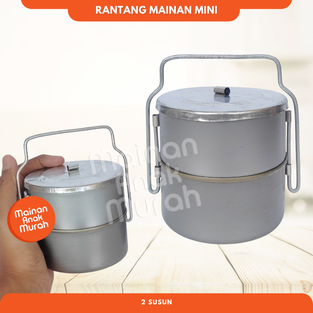 Mini 2-tier Metal Cans Toy/Mini Stove Cooking Toys For Kids | Shopee ...