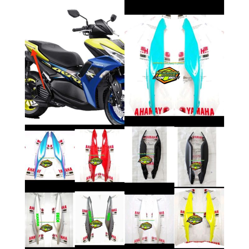 Aerox 155 New Connected Rear Body Side Cover 2021-2023 Pair Right and ...