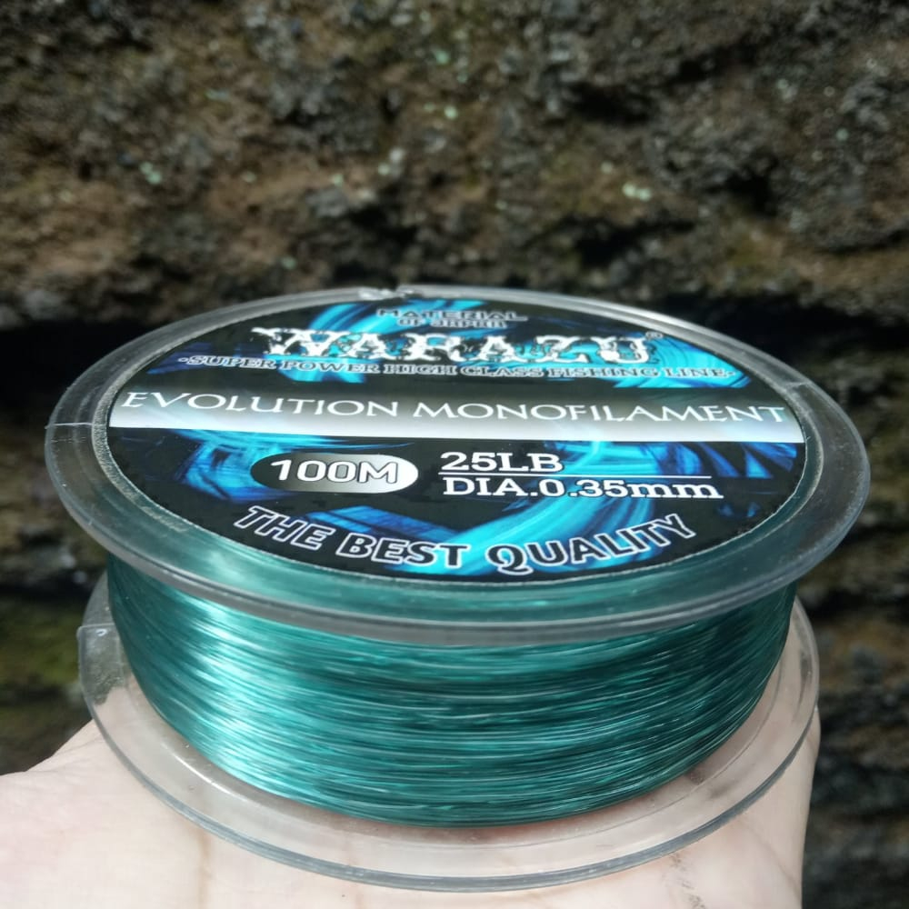 Warazu FISHING LINE BLUE TOSCA 100 METERS LENGTH anti-curling, strong ...