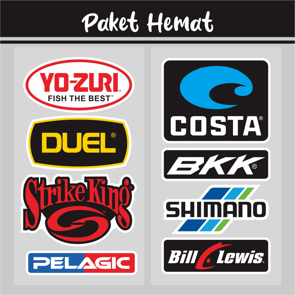 Fishing Brand Cutting Stickers, Fishing Stickers for Lure Boxes, Tackle ...