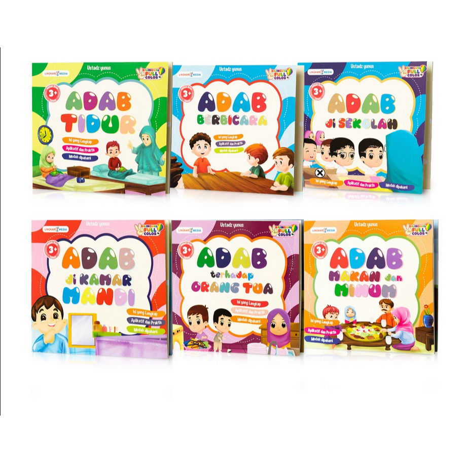 1 Package Contains 6 Islamic Children's Story Books Adab Theme ...