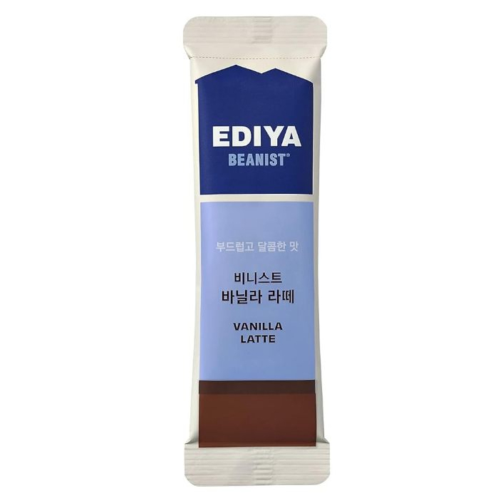 Ediya BEANIST Vanilla Latte 15 Gr per Sachet Of Korean Hand Carry ...