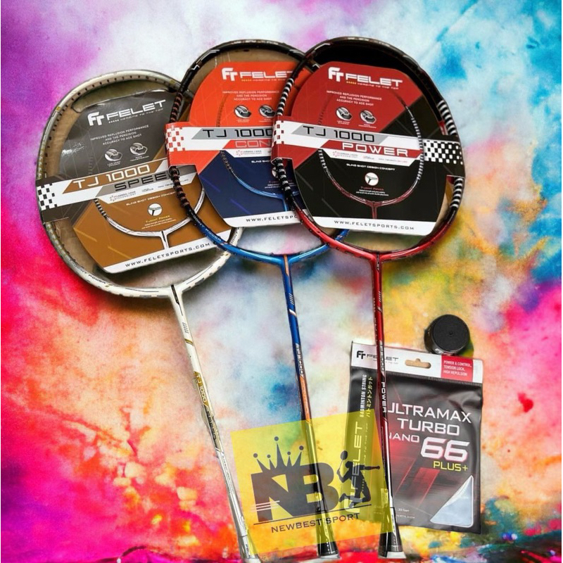 ORIGINAL TJ POWER SPEED CONTROL Felt Racket 35LBS | Shopee Singapore