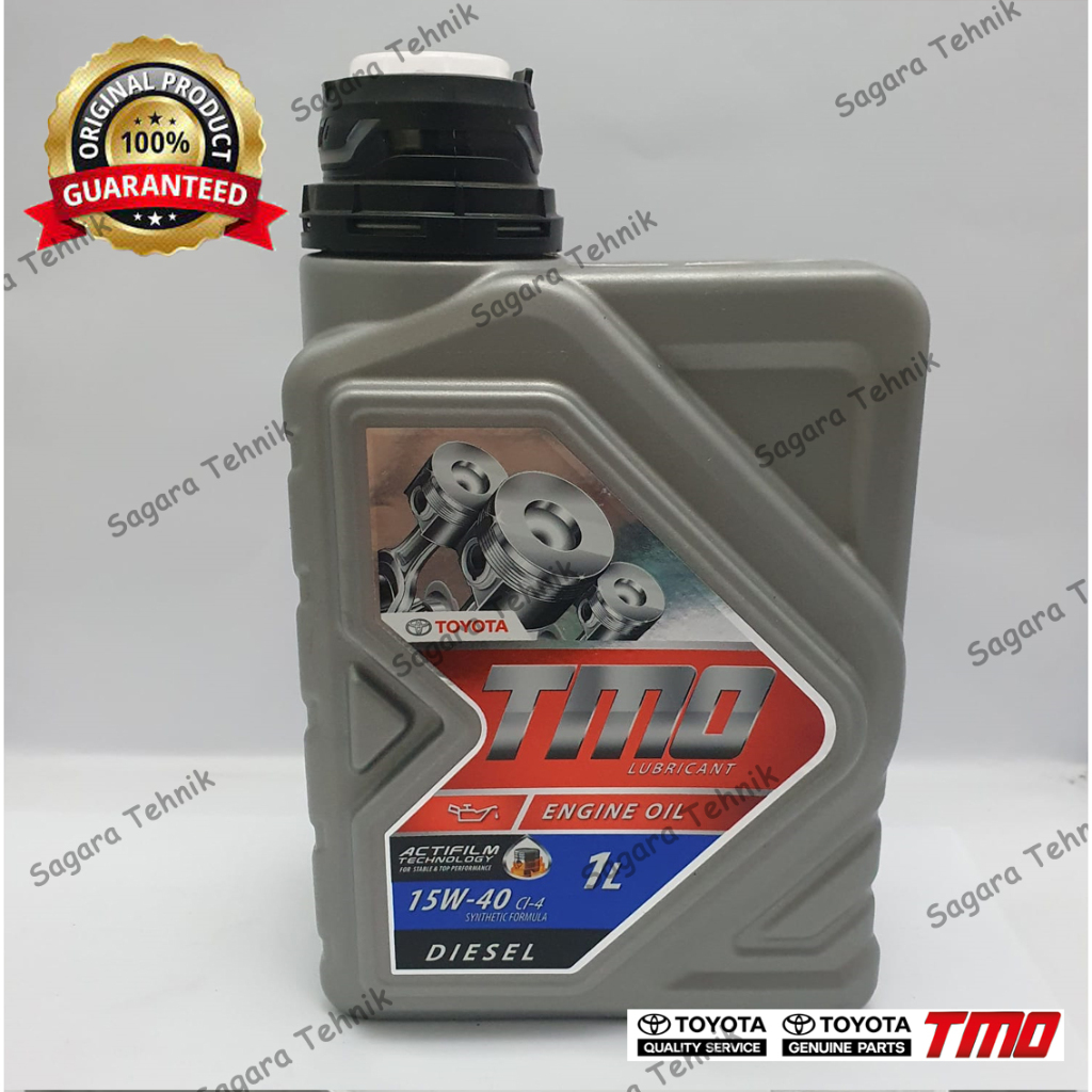 MESIN TMO TOYOTA DIESEL 15W-40 Car Engine Oil 1 Liter BLACK DIESEL 1 ...
