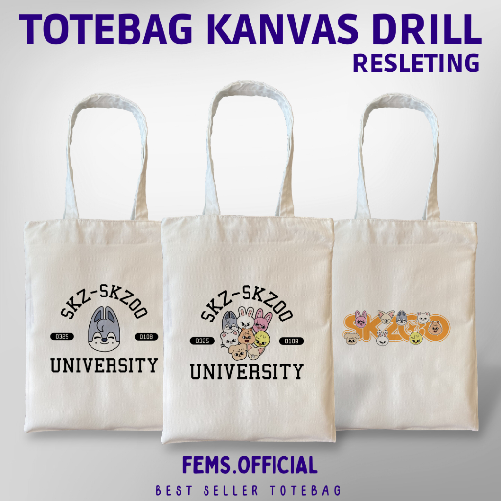 Tote bag Canvas Aesthetic KPOP SKZ Straykids Totebag Canvas Landscape ...