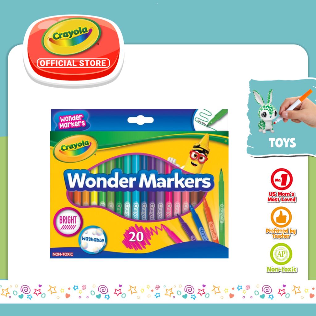 Crayola 20ct Colors Wonder Markers | Shopee Singapore