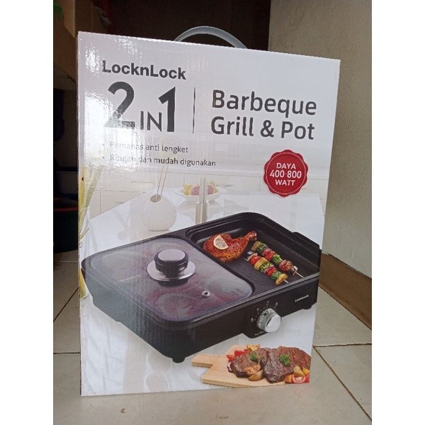 Locknlock 2in1 Portable Grill & Pot | Shopee Singapore