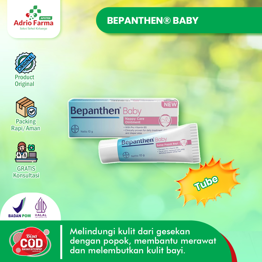 BEPHANTEN - BABY CREAM - Tube @ 10gr / 20gr - CREAM To Reduce Itchy ...