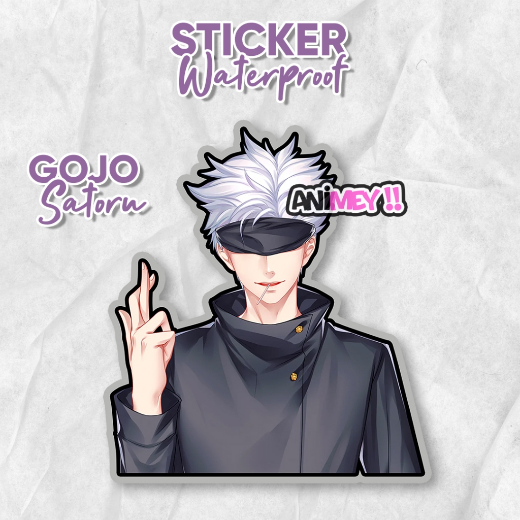 Gojo Satoru Sticker/Waterproof Anime Sticker/Jujutsu Kaisen | Shopee ...