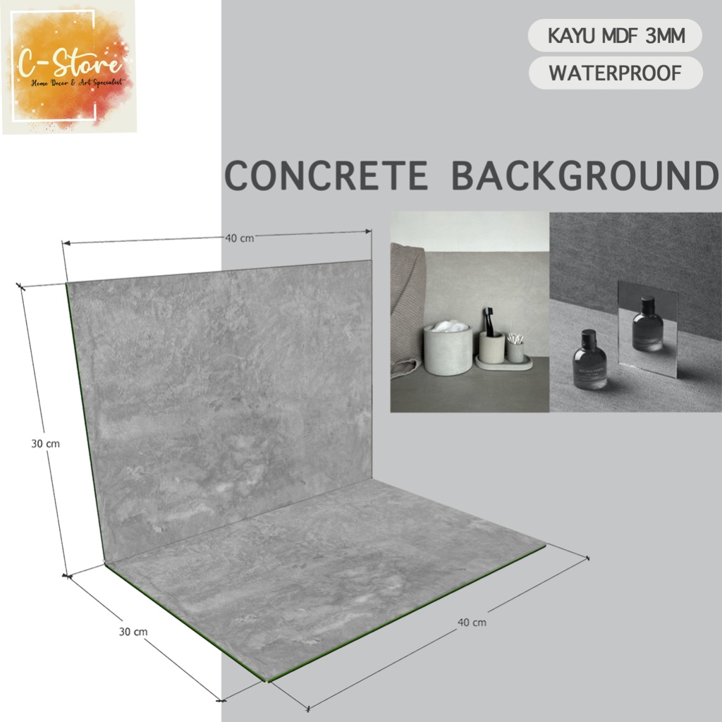 Alas Product Photo Folding Background motif Cement Concrete Hardboard ...