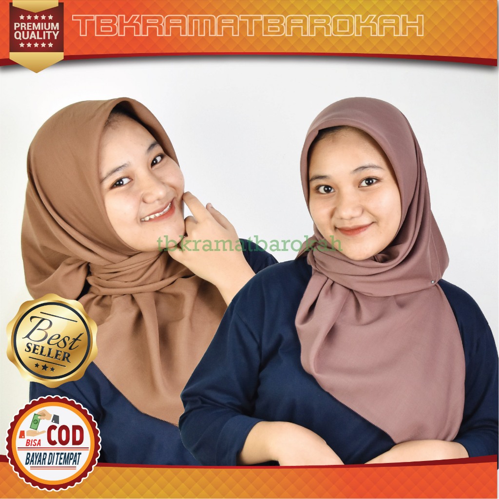 Umama Scarf - Plain Square Voal Tryspan Icon Original Square Hijab ...