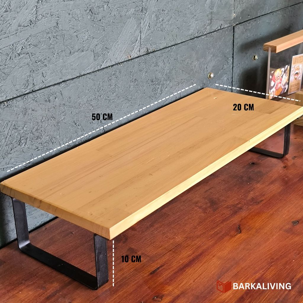 KAYU Monitor Stand Riser Industrial Laptop Desk Wooden Iron Legs ...