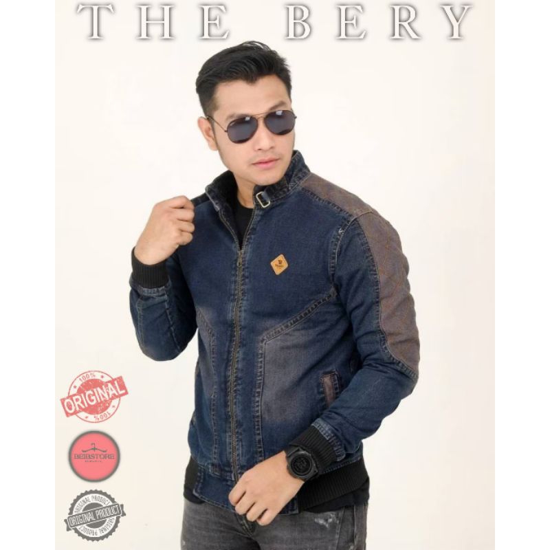 Jeans Jacket Men THE BERY CLOTHING ORIGINAL zipper Denim Jacket Men ...