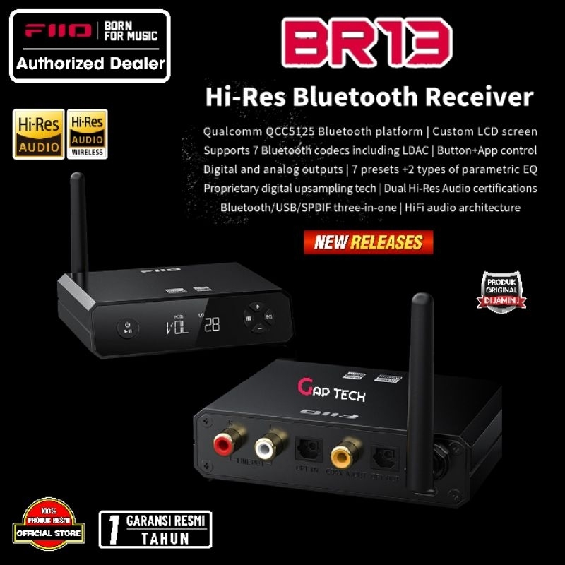 Fiio BR13/BR13 High-Resolution Stereo Bluetooth Receiver Original ...
