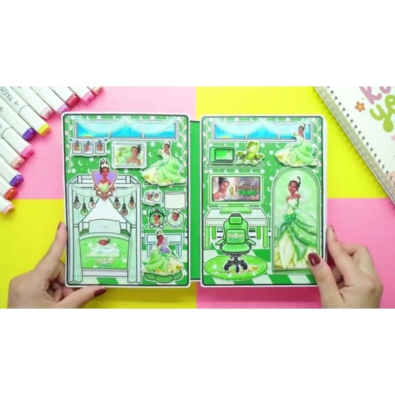 Toca Boca Educational Toys Paper book Paper Doll Toca Princess Tiana ...