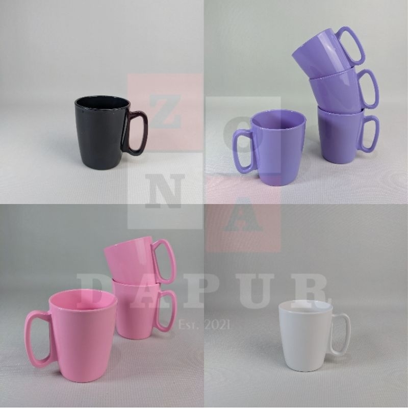 (6 pcs / 1 dozen) - Semi Melamine Dinnerware 300 Cups ML, Thick Plastic ...