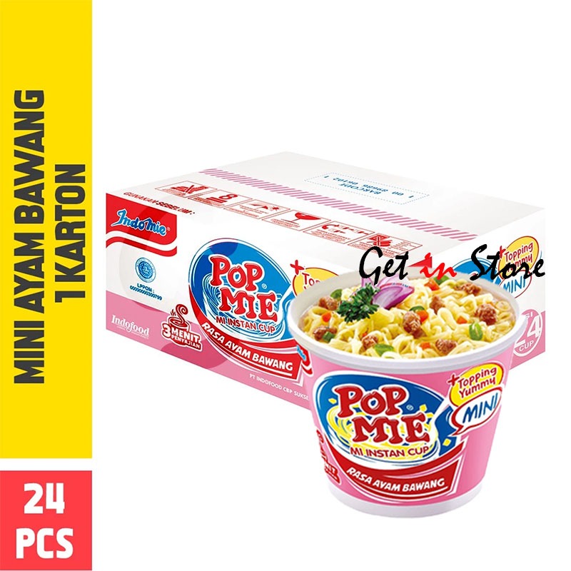 Pop Mie Mini 1 Box Chicken Onion Flavor Filled with 24 Pcs | Shopee ...