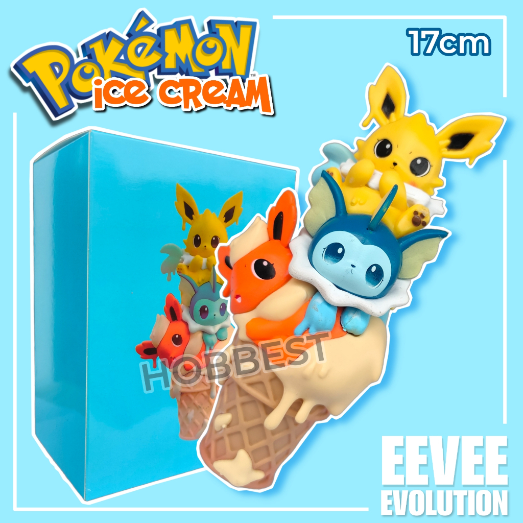 Action Figure POKEMON ICE CREAM JOLTEON VAPOREON FLAREON - Miniature ...