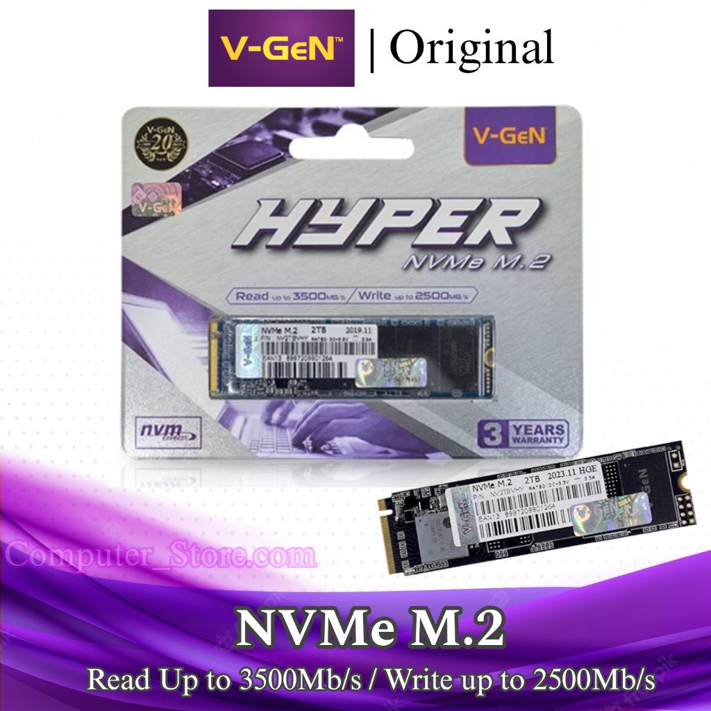 Ssd nvme M.2 V-gen 128GB 256GB 512GB 1TB Ssd nvme M2 V-gen HYPER ...
