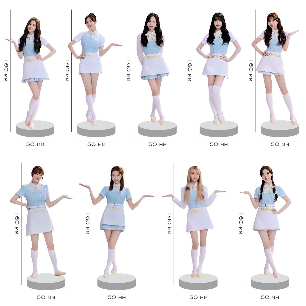 Mini Stand Figure Acrylic Twice Popstore Japan Tour Tzuyu Chaeyoung ...