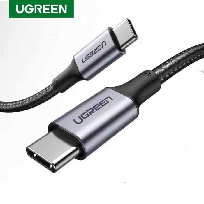 Ugreen DATA Cable TYPE C TO C 100 WATT NYLON 1 METER 70427 | Shopee ...