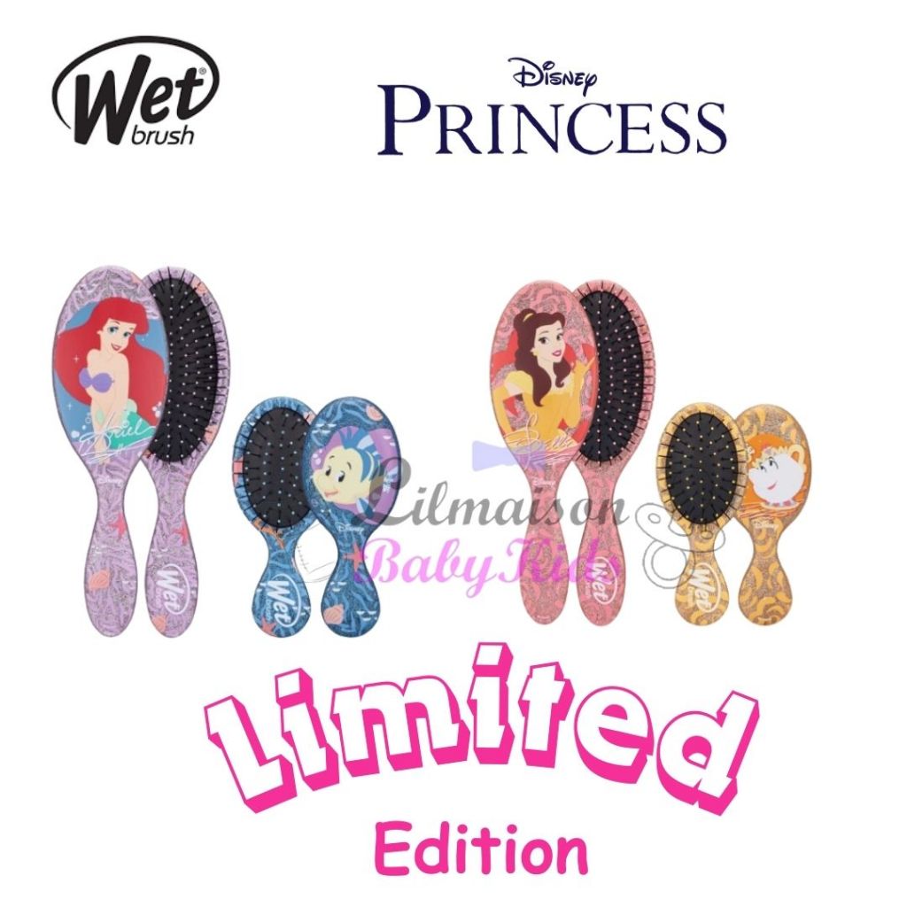 Disney WetBrush Brush / Princess Kit Ariel / Belle / Children's Anti ...