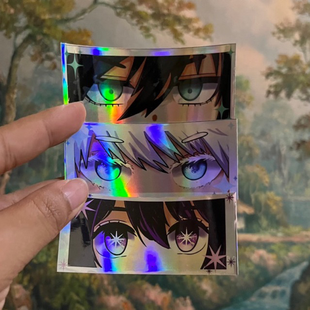 Hologran Sticker Bluelock oshi no ko gojo satoru rin isagi bachira ...