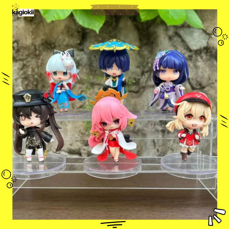 Chibi Genshin Impact Figure Nendoroid Yae Miko Raiden Hu To Ayaka ...