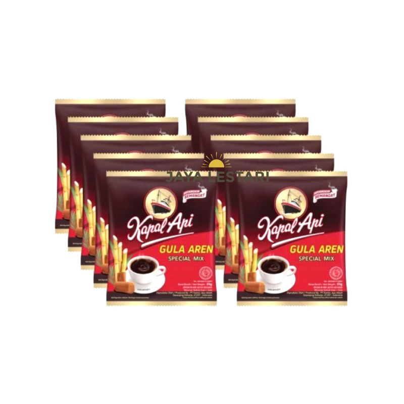 Kapal Api Coffee Special Mix Palm Sugar (1 Plan/10 Sachets) (23g ...