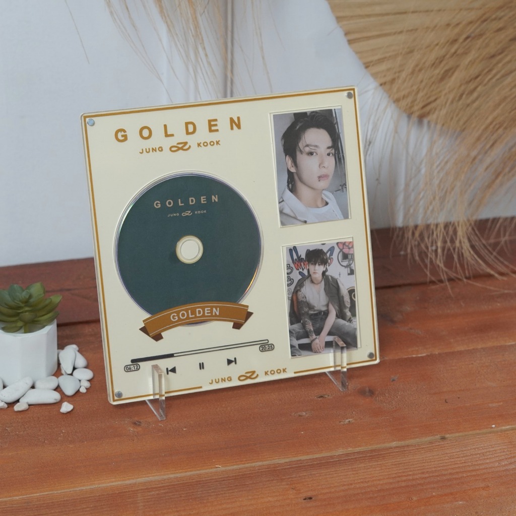 Jungkook BTS Golden CD Holder/Frame CD x Photo Card Jungkook Golden BTS ...