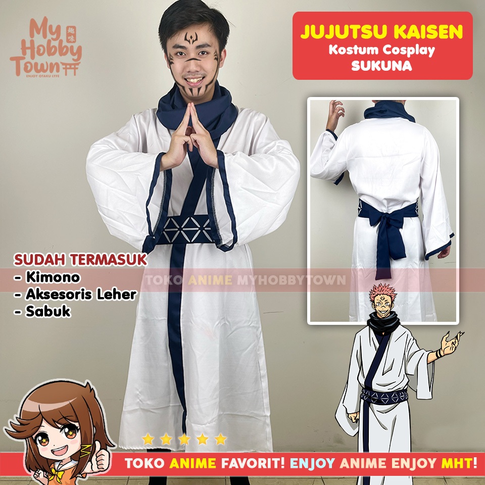 Cosplay Costume Set Anime Ryomen Sukuna Jujutsu Kaisen Kimono Haori ...