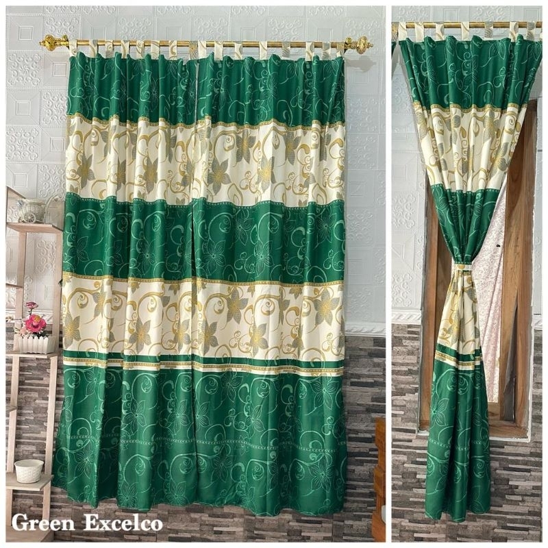 Door Curtains Aesthetic Window Curtains Green Excelco Adhesive Rope ...