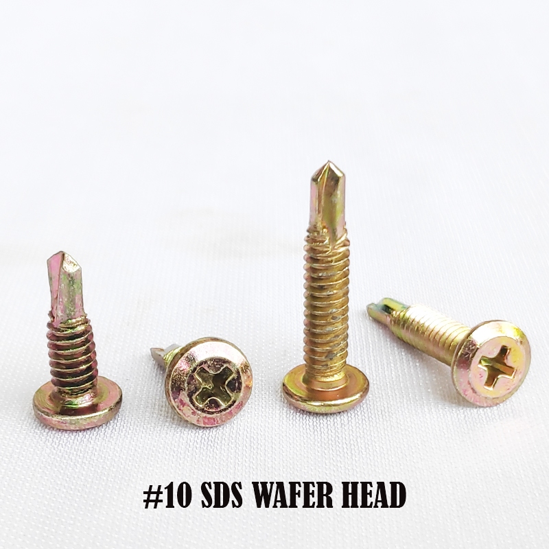 30 PCS SDS WAFER HEAD SCREW ROOF ACP LIGHT STEEL GYPSUM BOLT | Shopee ...