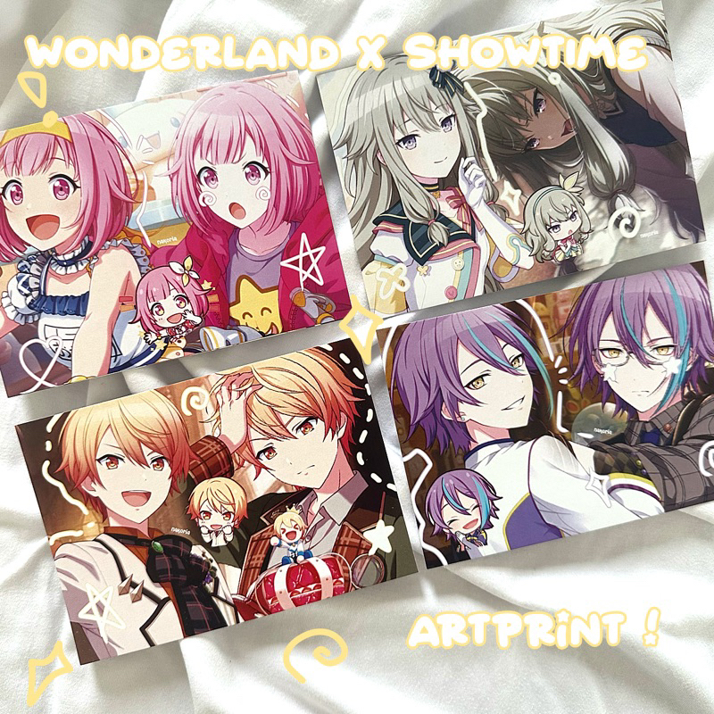 Wonderland x showtime artprints | Project sekai wxs (rui, tsukasa, nene ...