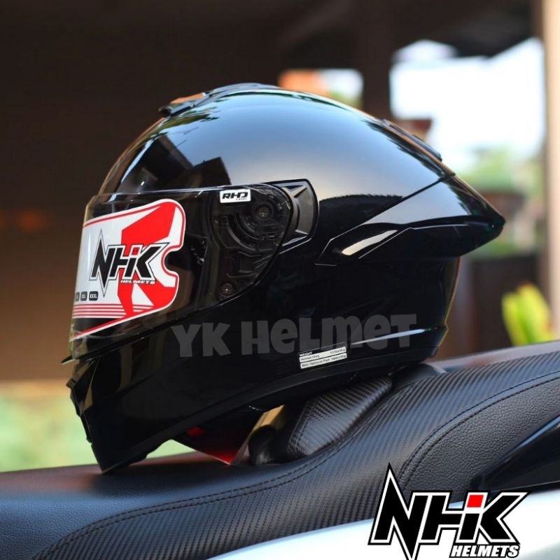 Original NHK MARK 1 BLACK GLOSS Elite HELMET (single visor) NHK Mark 1 ...