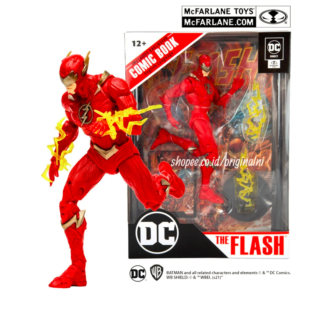 The Flash Mcfarlane Action Figure The Flash Comic Original | Shopee ...