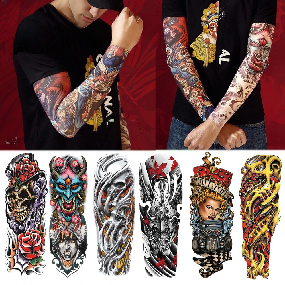 Full Arm temporary Tattoo temporary Tattoo Sticker temporary Tattoo ...