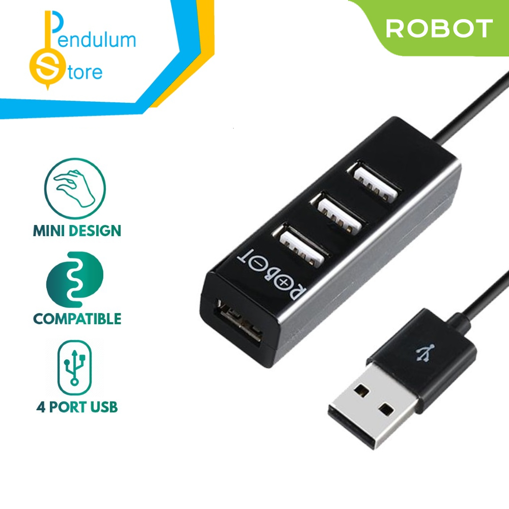 Robot USB HUB 4 Ports H140-80 H140 80 Cable 80cm Original - 1 Year ...