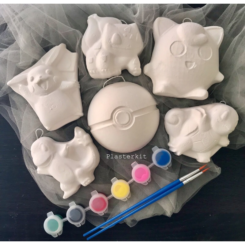 Pokemon PLASTERKIT/Pokeball/DIY Plaster/Birthday Plaster/Painting ...