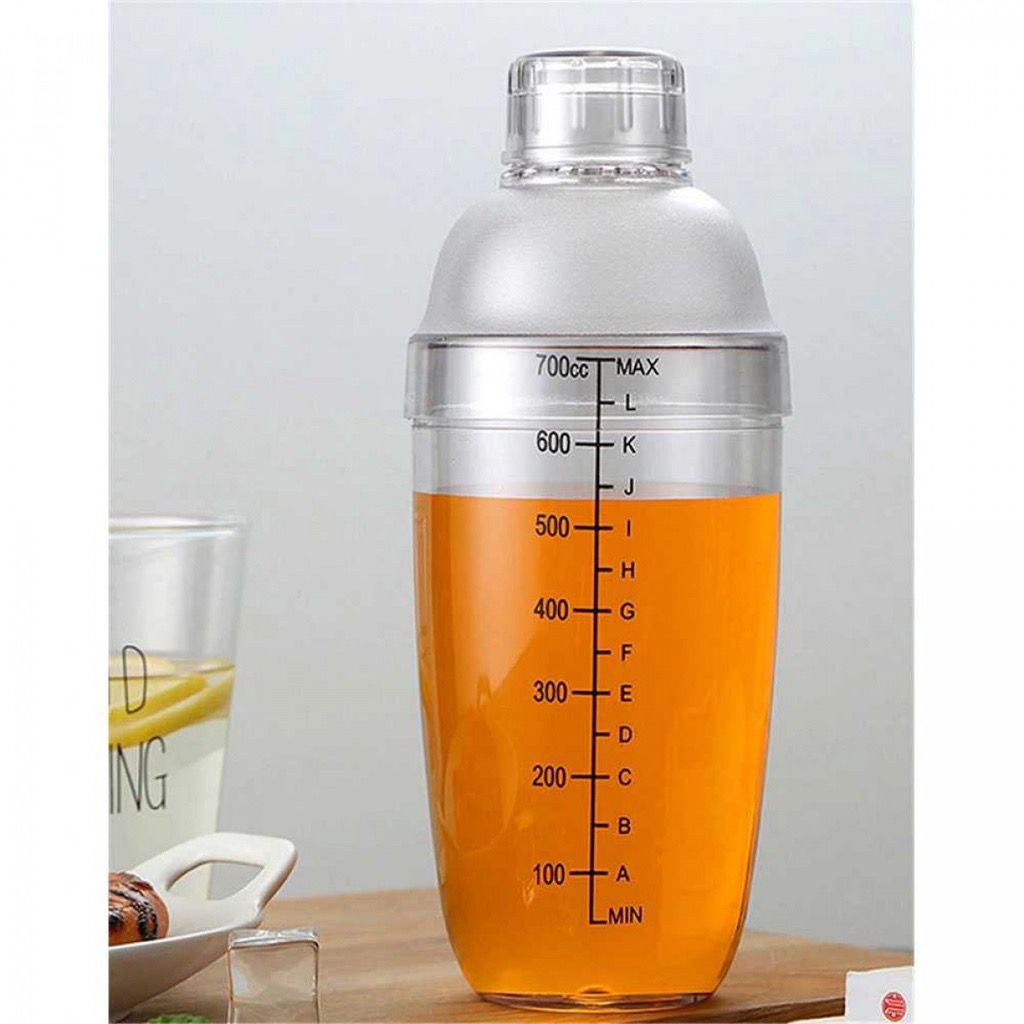 Plastic Bottle Shaker Cocktail Drink Shaker 350ml 530ml 750ml Bar ...