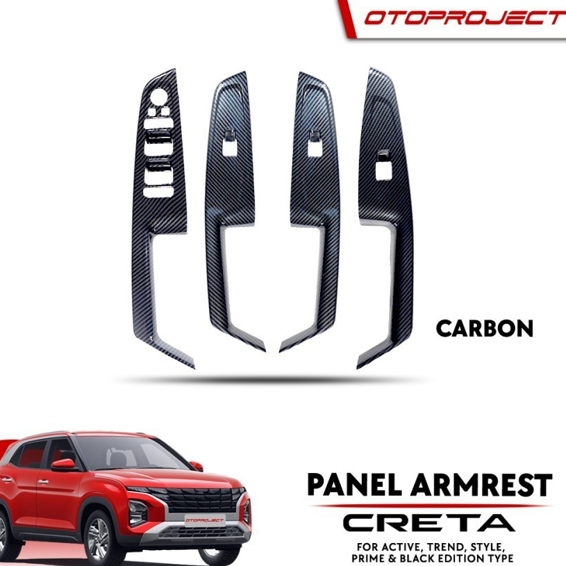 Hyundai Creta 2022-2024 Carbon Armrest Panel (4 DOORS) Otoproject ...